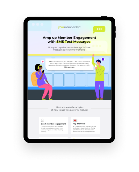 Amp up Member Engagement with SMS Text Messages